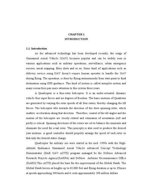 Pid Controller Pdf Quadcopter Unmanned Aerial Vehicle