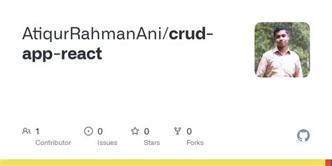 Github Atiqurrahmananicrud App React