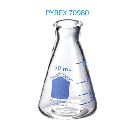 Pyrex Erlenmeyer Flask Glass Small Sizes 10ml To 500ml Shopee