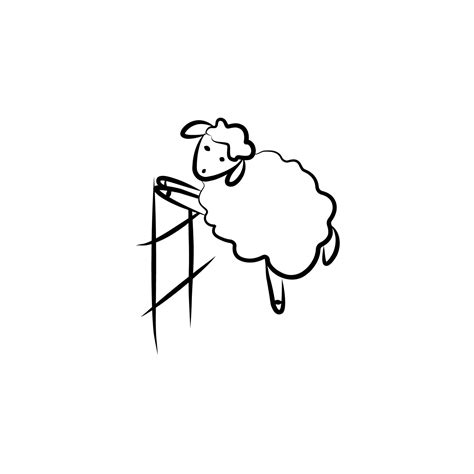 The Sheep Are Jumping Vector Icon 22340093 Vector Art At Vecteezy