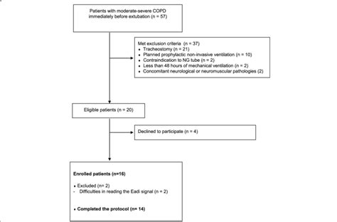 Flow Diagram Of Patient Enrollment COPD Chronic Obstructive Pulmonary Download Scientific
