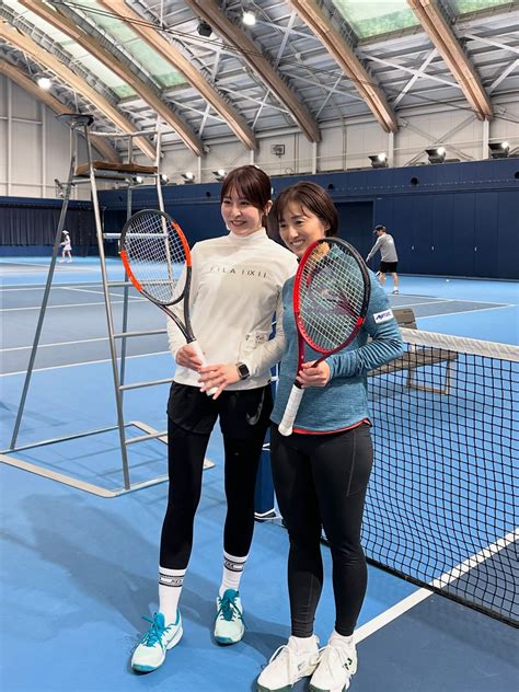 みんなで楽しくテニスしてきた！ 世界トップクラスの土居美咲さんに テニスを教えてもらうという贅沢な時間でした🎾