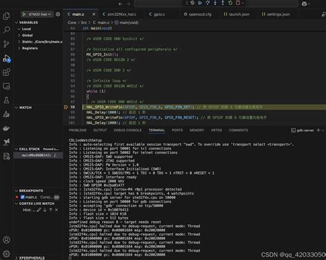 Macos环境下，使用vscode Stm32 Vs Code Extension Openocd，通过cmsis Dap实现在线调试