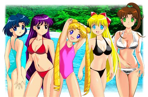 Tsukino Usagi Mizuno Ami Aino Minako Hino Rei And Kino Makoto