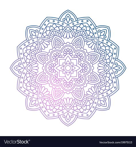 Mandala Ornamental Round Pattern Royalty Free Vector Image
