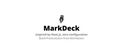 Github Scratchese Markdeck Build Seo Friendly Slides With Zero Configuration