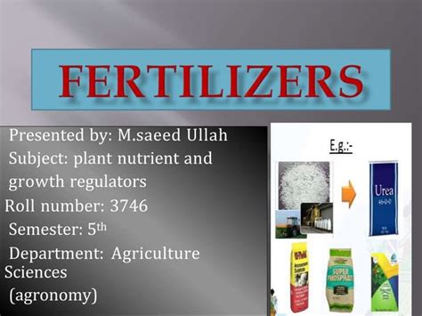Fertilizer And Its Classification Pdf