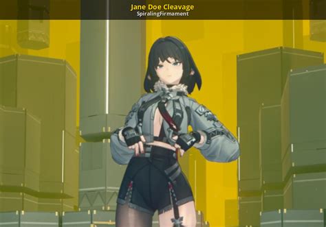 Jane Doe Cleavage Mod For Zenless Zone Zero Zzz Mods