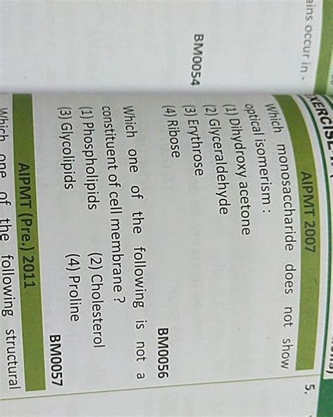 Which Monosaccharide Does Not Show Optical Isomerism Filo