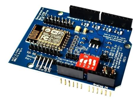 Módulo Shield Wifi Esp8266 Para Arduino Uno Mega Señal Led En Venta En Por Sólo Mxn 5900