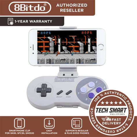 8bitdo Xtander Smartphone Clip Holder For Sfc30 And Sn30 Tech Smart