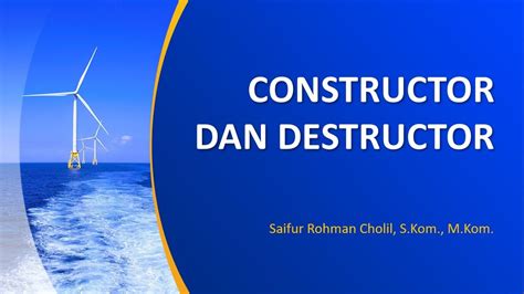 constructor dan destructor pada pbo youtube