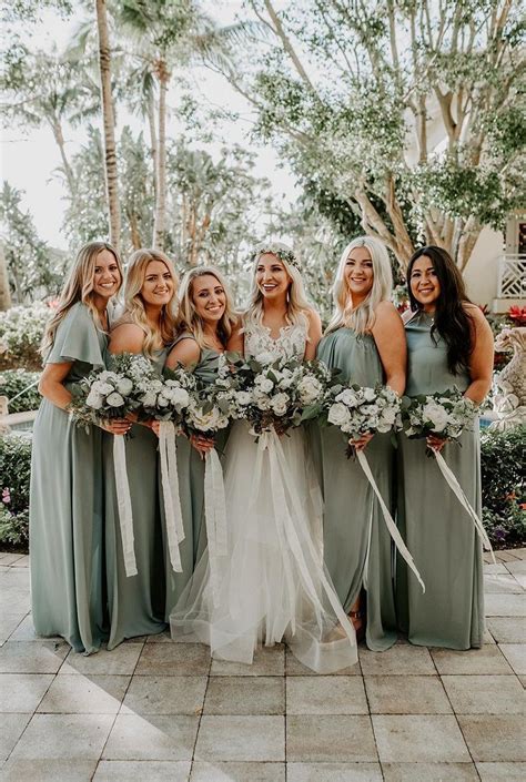 23 Romantic Sage Green And Dusty Rose Wedding Inspirations