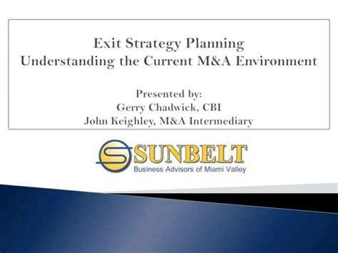 Exit Strategy Planning Ppt 6 6 11 Pptx Business Accounting And Finance Business
