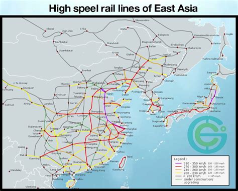 Geography Now High Speed Rail Line Map Of East Asia So