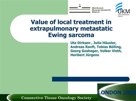 Ppt Value Of Local Treatment In Extrapulmonary Metastatic Ewing