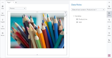 Using The Data Driven Content Object In Visual Analytics To Display