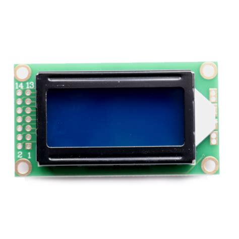 0802a Lcd Module Bezel With Optional 8x2 Green Or Blue Lcd Display