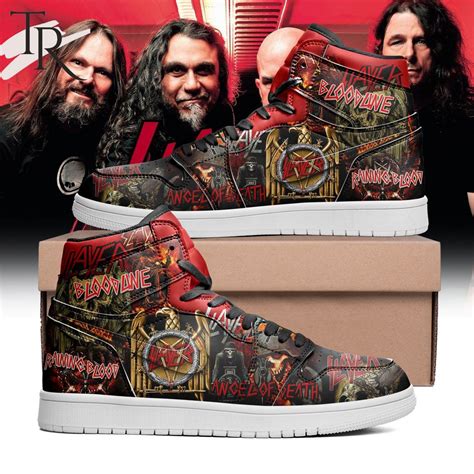 Slayer Bloodline Raining Blood Angel Of Death Air Jordan 1 Hightop