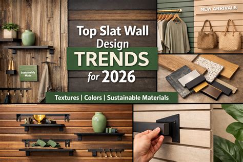 Top Slat Wall Design Trends For 2026 Textures Colors And Sustainable