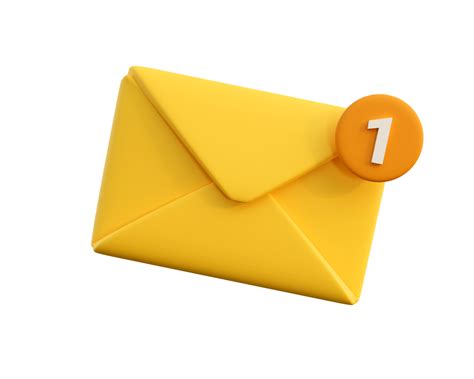 3d Unread Mail Icon 12627880 Png