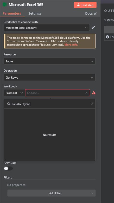 Problems Getting Workbooks Via Excel Node Questions N8n Community