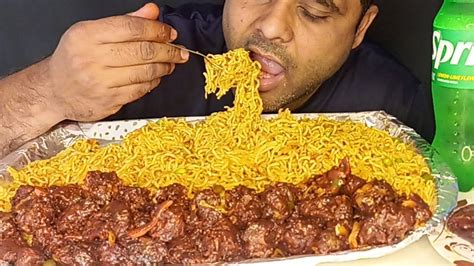 Asmr Eating Spicy Schezwan Maggi Mancurian Jalebi Mukbang Food Viral Mukbang Youtube