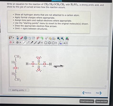 Solved Write An Equation For The Reaction Of Ch3ch2och2ch3