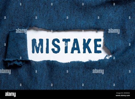 Inspiration Showing Sign Mistake Business Idea Misconception About The