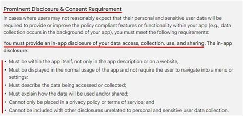 Android Permissions That Need A Privacy Policy Termsfeed