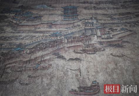 明代《江汉揽胜图》，让武汉 旧貌”惊艳面世湖北省博物馆汉江历史