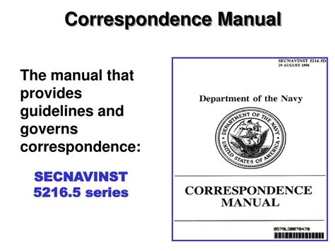 PPT NAVAL CORRESPONDENCE PowerPoint Presentation Free Download ID