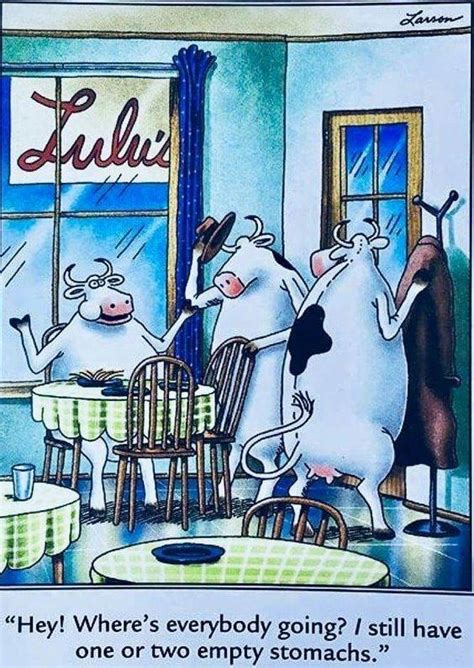 Gary Larsons 10 Funniest Far Side Comics About Cows