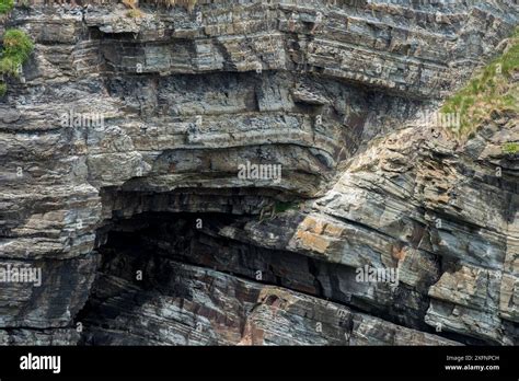 Small Thrust Fault In Ordovician Age Sedimentary Rocks Geological
