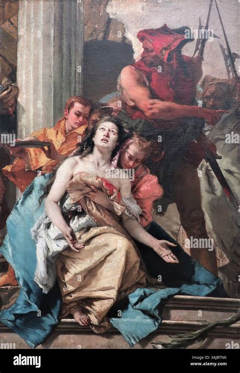 Giovanni Battista Tiepolos 1755 Painting Of Saint Agathas Martyrdom