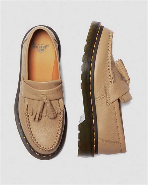 Adrian Virginia Leather Tassel Loafers In Savannah Tan Dr Martens