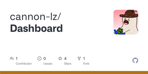 Github Cannon Lzdashboard