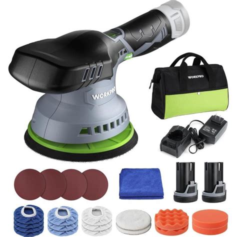 Workpro 12v Cordless Car Buffer Polisher 6 Inch Dual Action Polisher
