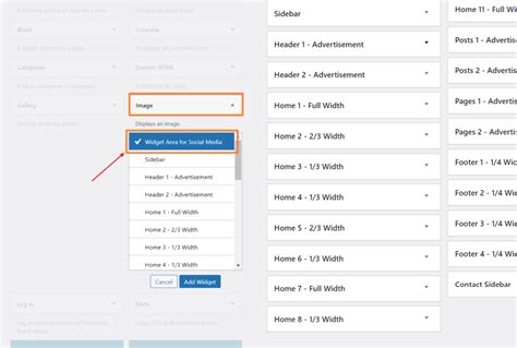 How To Use The Custom Widget Area Widget Options