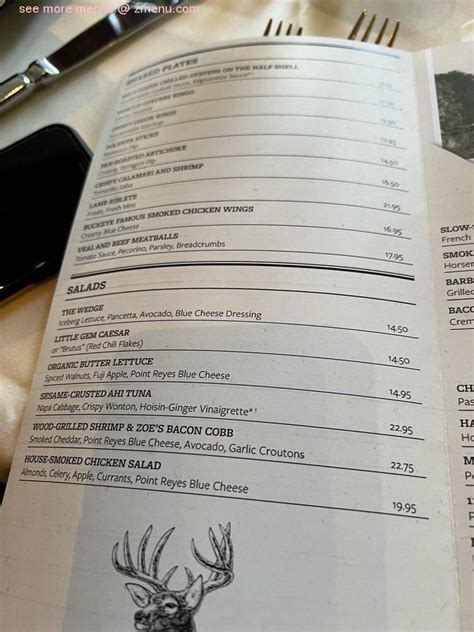 Online Menu Of Buckeye Roadhouse Restaurant Mill Valley California