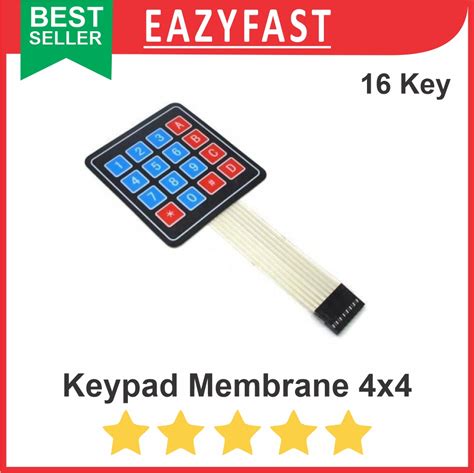 keypad numpad membran 4x4 arduino pertamini lazada indonesia