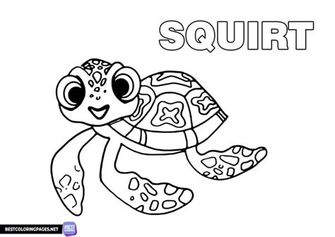 Finding Nemo Squirt Free Printable Coloring Pages