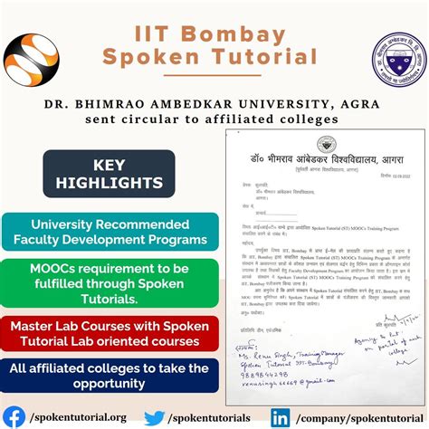 Adita Saini On Linkedin Spokentutorial Iitbombay Education Moe