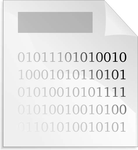 Binary File Openclipart