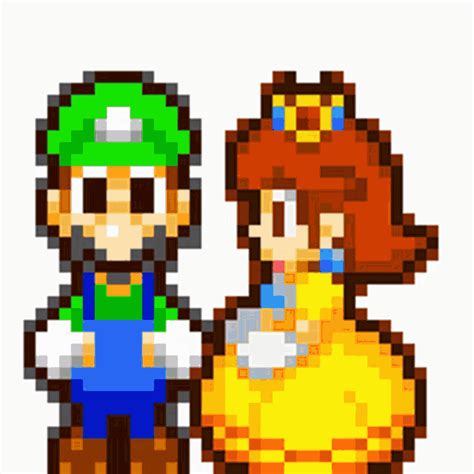 Luigi And Daisy Kissing