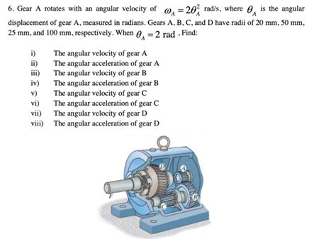 Solved Is The Angular Gear A Rotates With An Angular Chegg