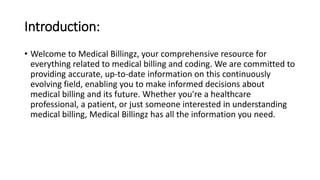 Medical Billing And Coding With Medical Billingz PPTX