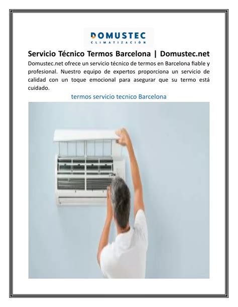Ppt Servicio T Cnico Termos Barcelona Domustec Net Powerpoint