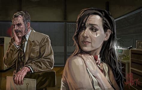 Cave Johnson And Caroline Portal And 2 More Drawn By Kopfstoff Danbooru