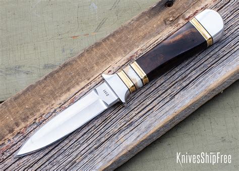 Alan Warren Custom Knives 2511 Mini Boot Knife Ironwood Burl W